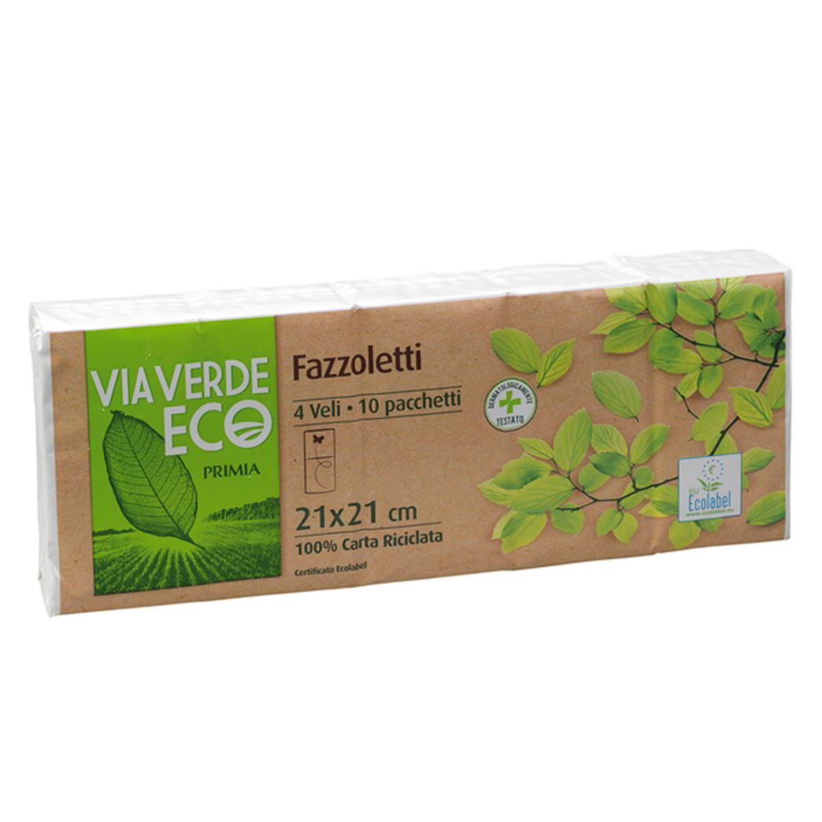 FAZZOLETTI 10 PZ VIA VERDE ECO PRIMIA - DupliClick