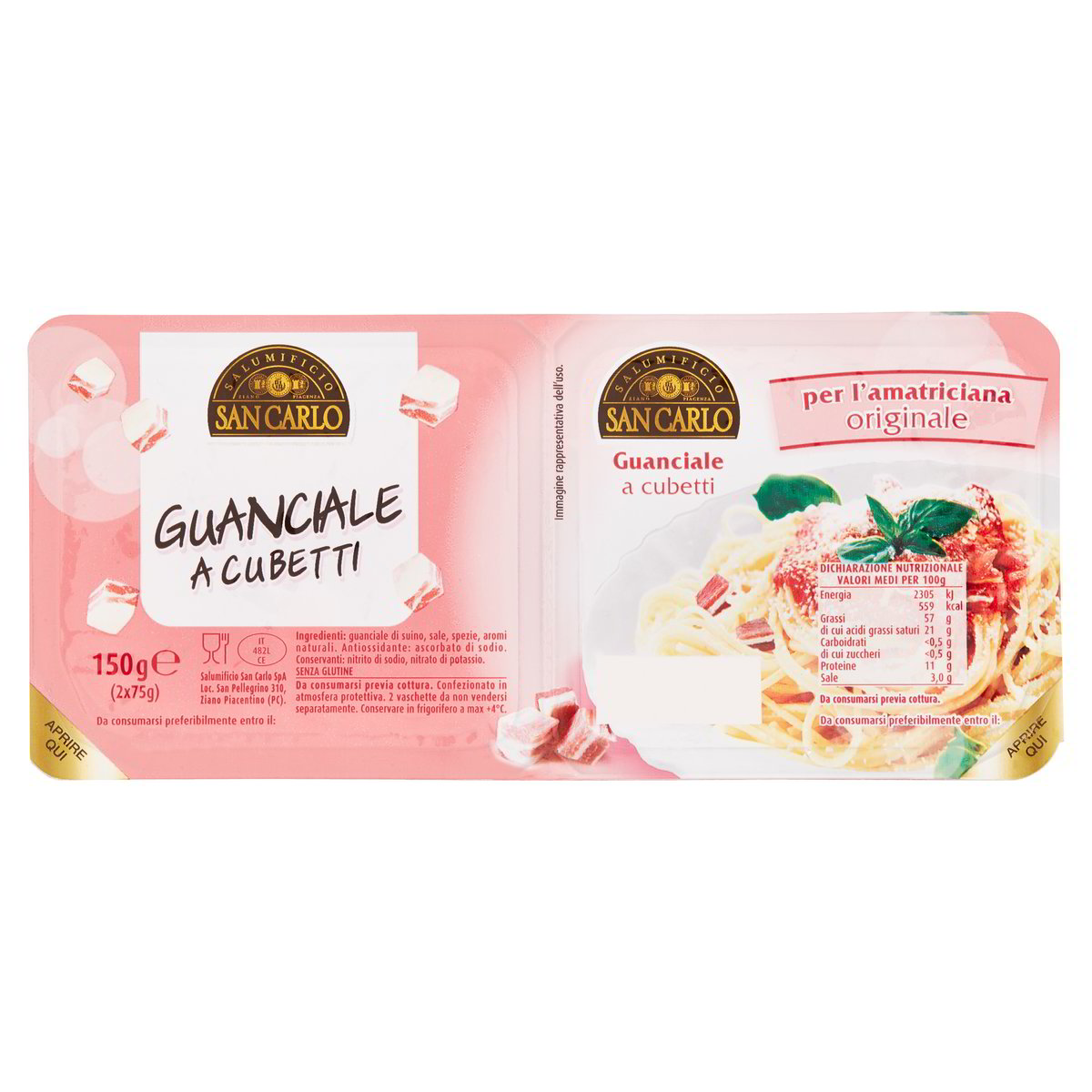 GUANCIALE A CUBETTI SALUMIFICIO SAN CARLO - DupliClick