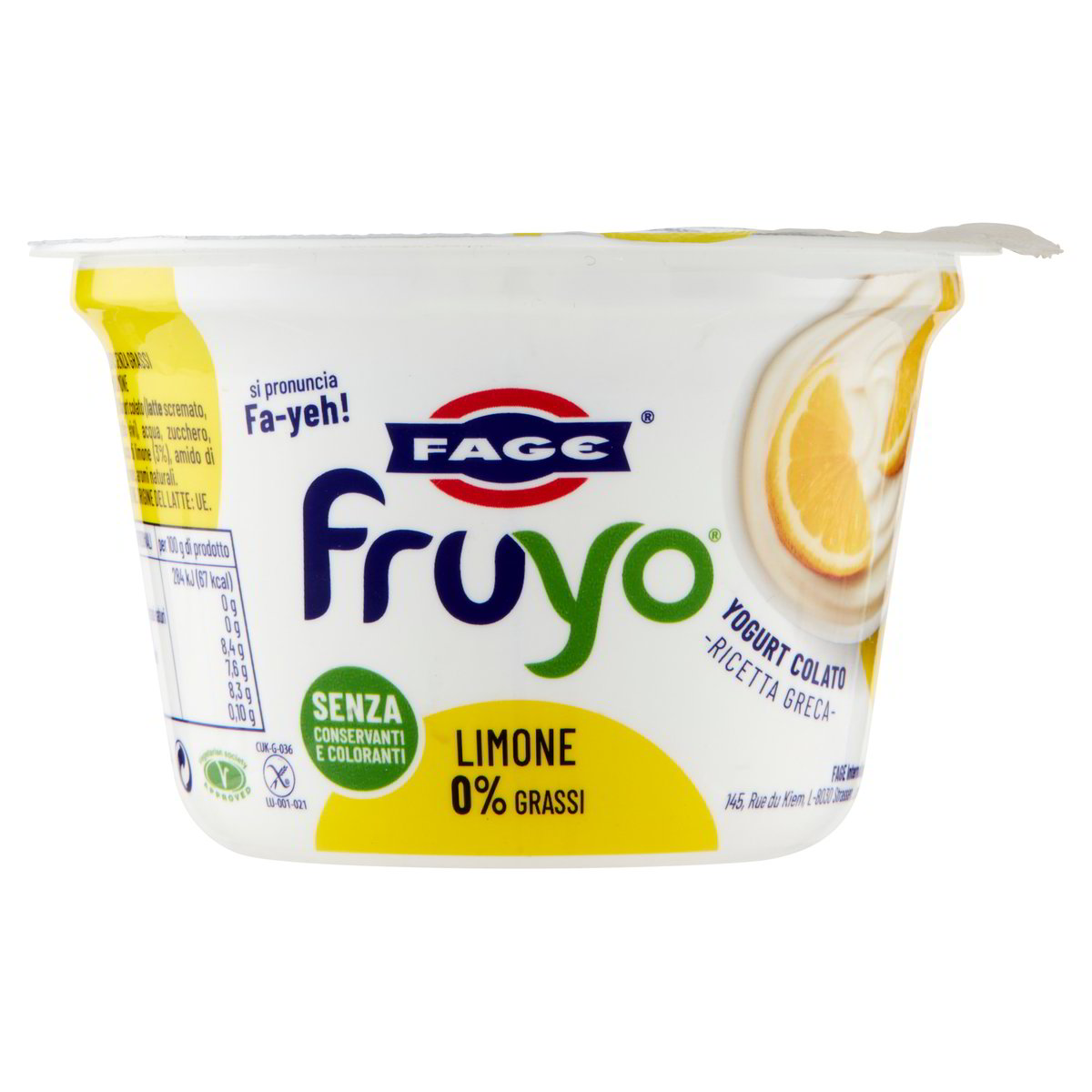 YOGURT COLATO LIMONE FRUYO FAGE - DupliClick
