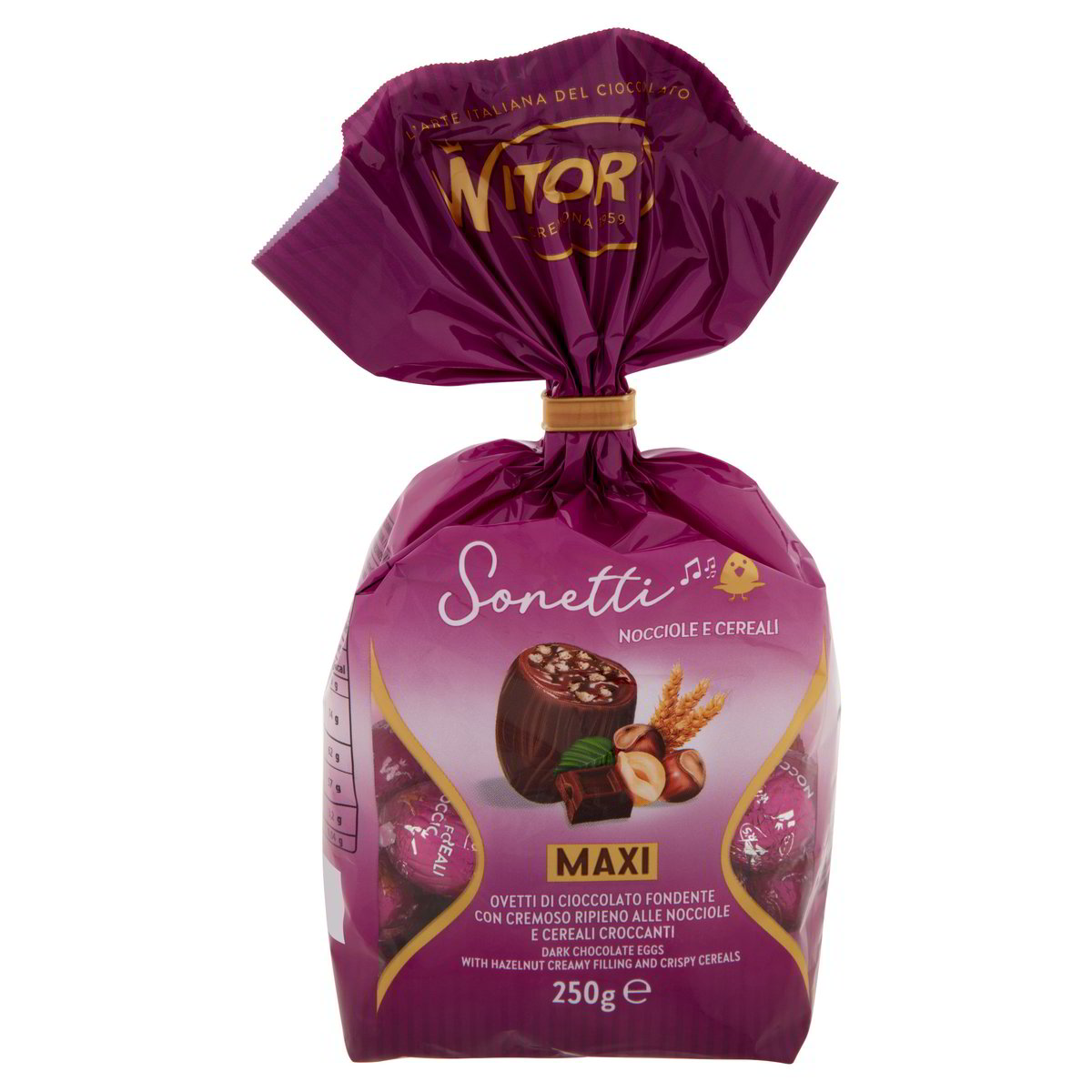 OVETTI MAXI FONDENTE NOCCIOLE E CEREALI SONETTI WITOR'S - DupliClick