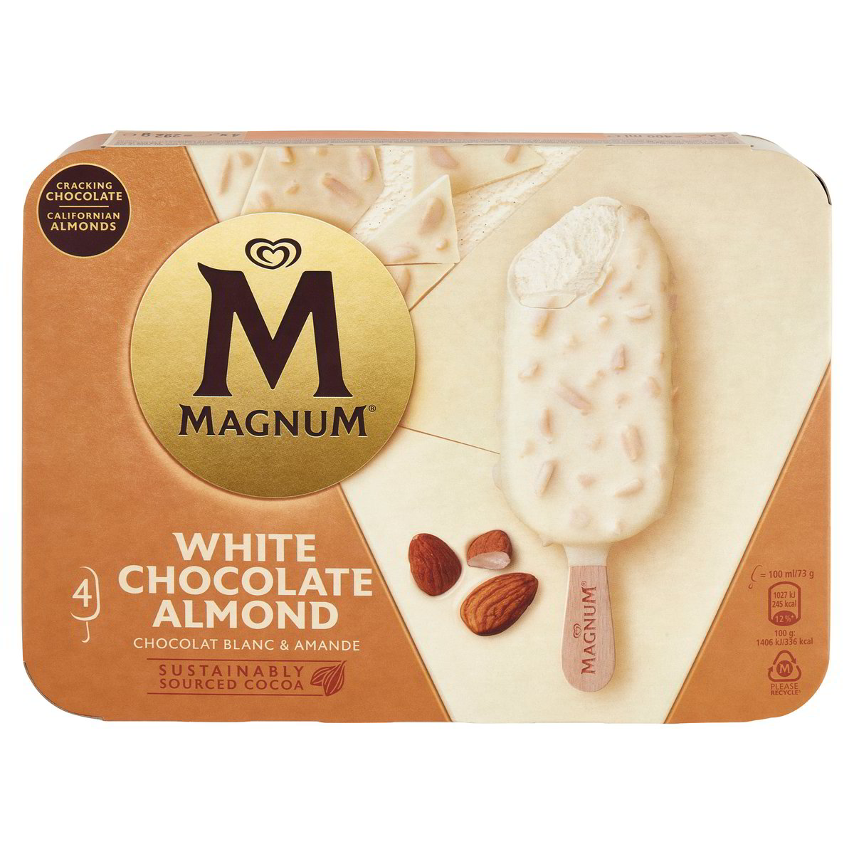 WHITE CHOCOLATE ALMOND 4 PZ ALGIDA MAGNUM - DupliClick