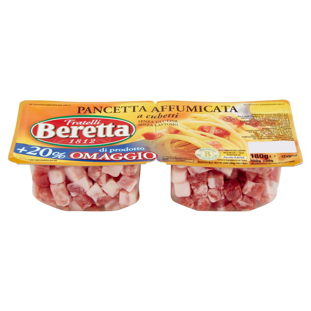 PANCETTA A CUBETTI AFFUMICATA BERETTA - DupliClick