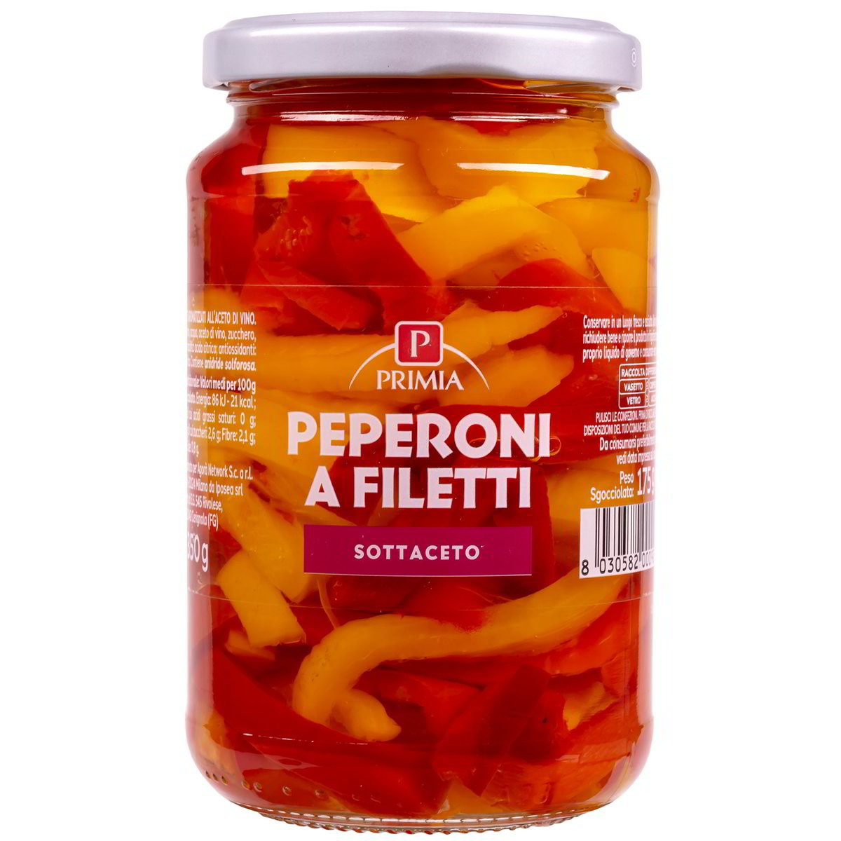 PEPERONI A FILETTI ALL'ACETO PRIMIA - DupliClick